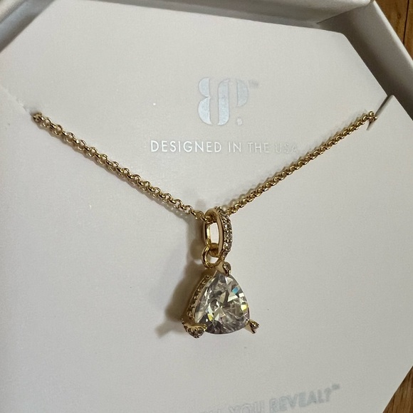 Bomb Party | Jewelry | Bp Diamond Cz Gold Necklace Timeless In The ...